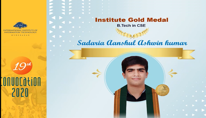 IIIT Hyderabad Celebrates 19th Convocation Online
